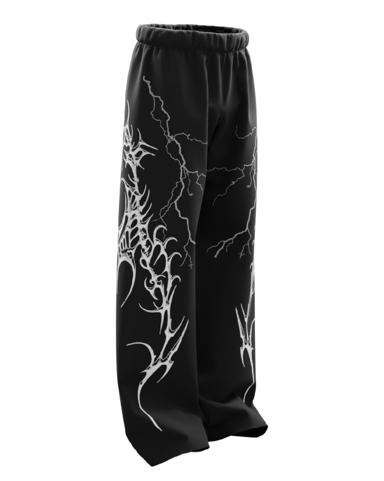 Typhoon Black Unisex Straight Fit Baggy Pants – Gany Hoodie