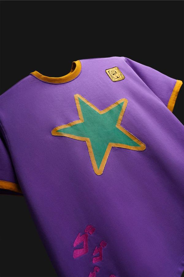 Jojo Reference – Anime Oversized T-shirt with Patchwork – Gany Hoodie